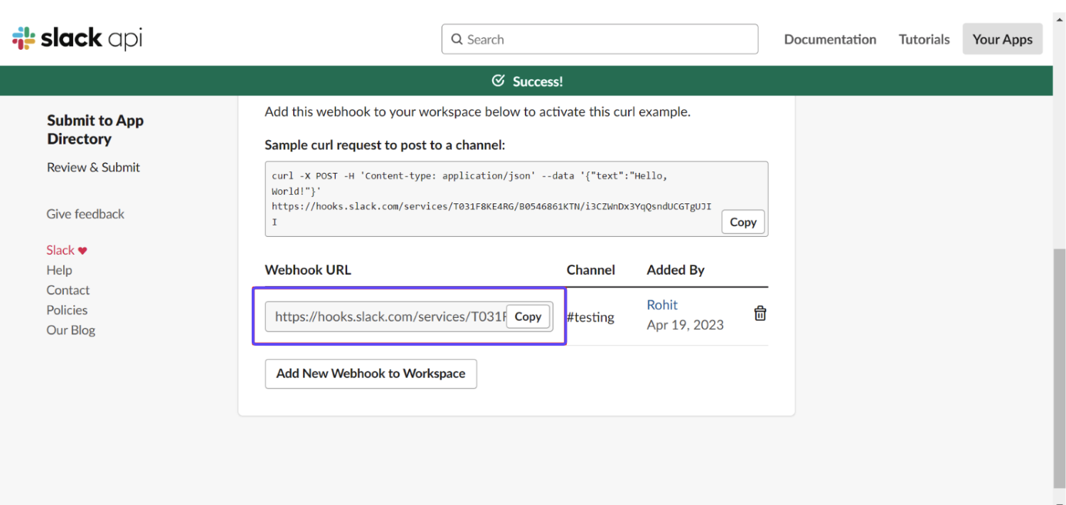 Setting up a Slack App and Incoming Webhooks in Slack – KekaHR Help Center