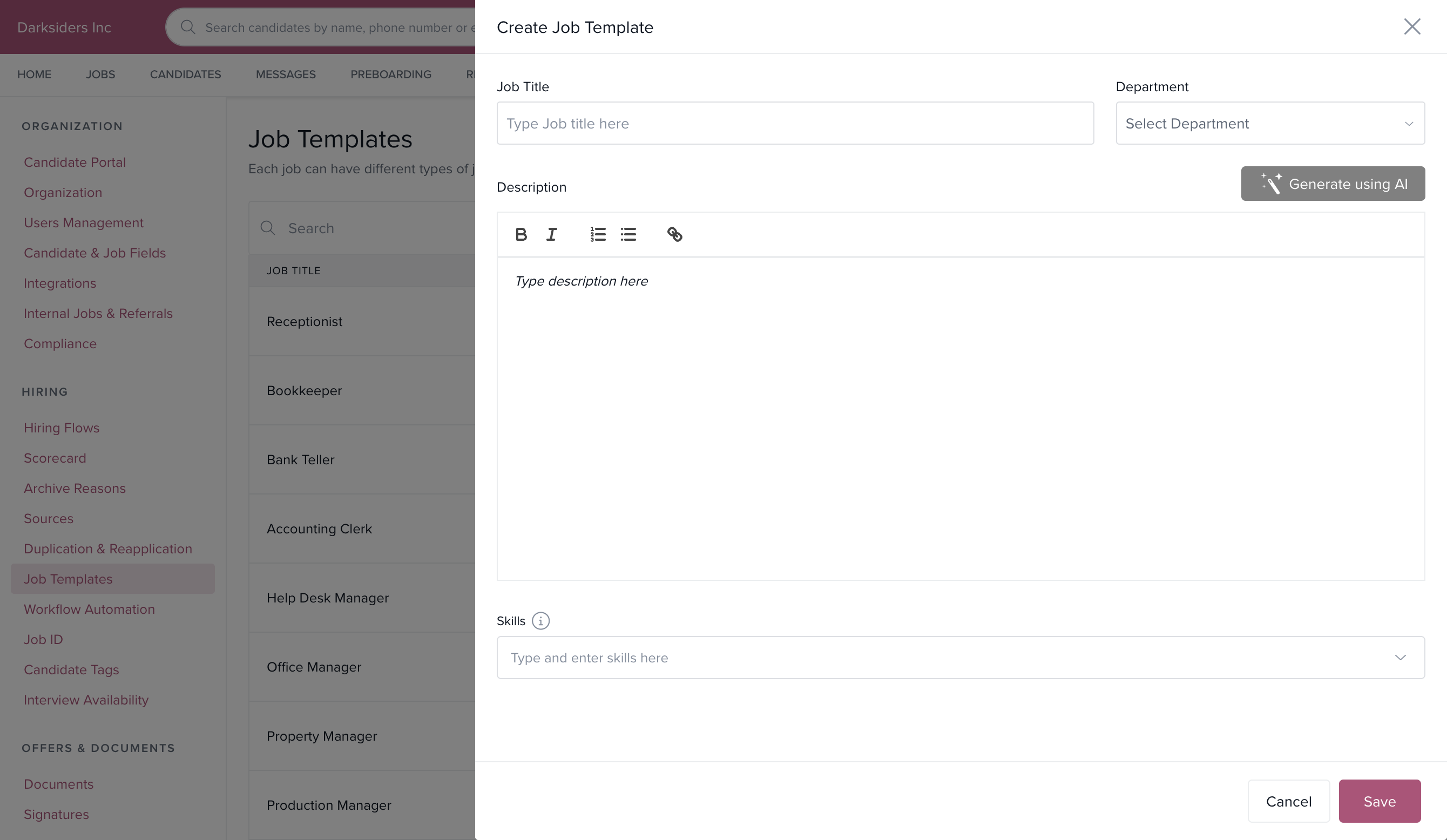 How to create a Job Template? – KekaHR Help Center
