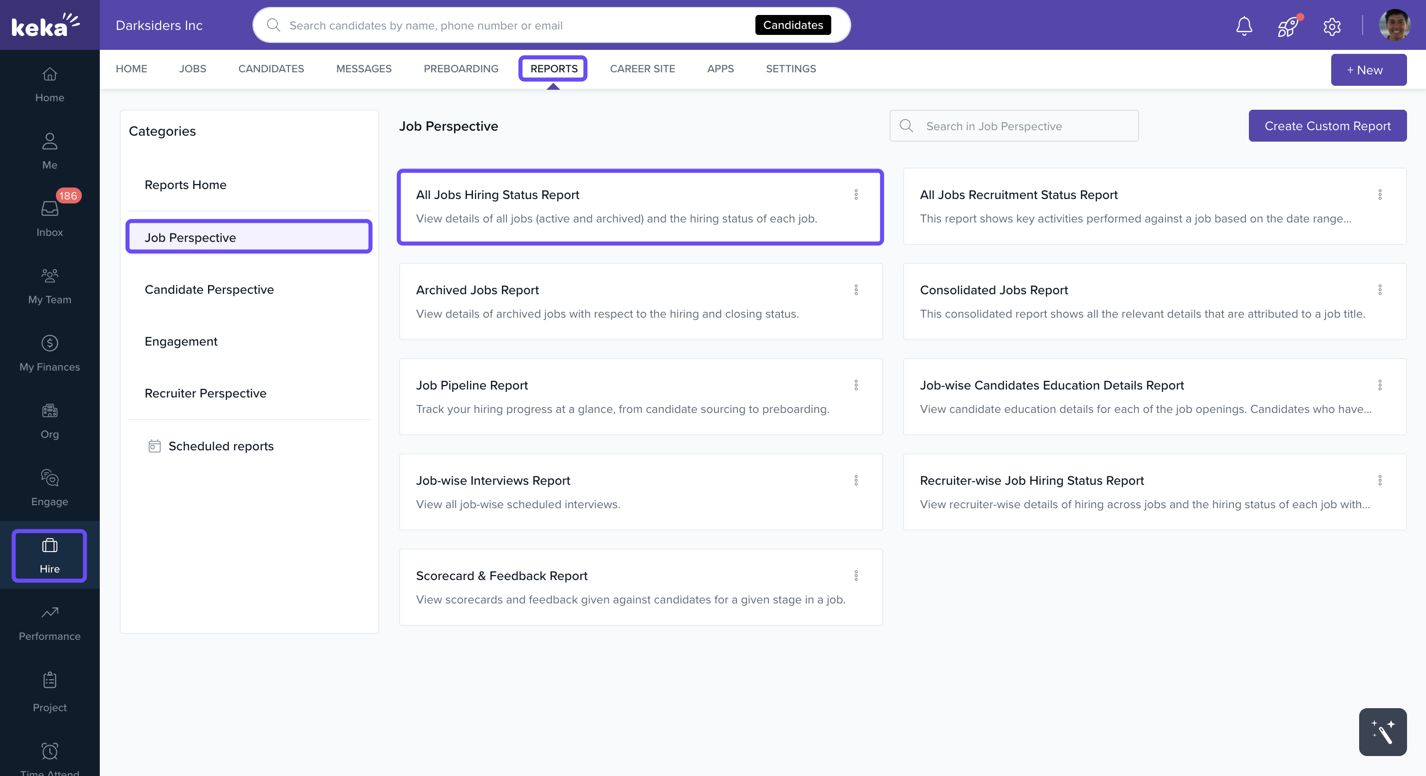How to get the job wise hiring status report in keka Hire? – KekaHR ...