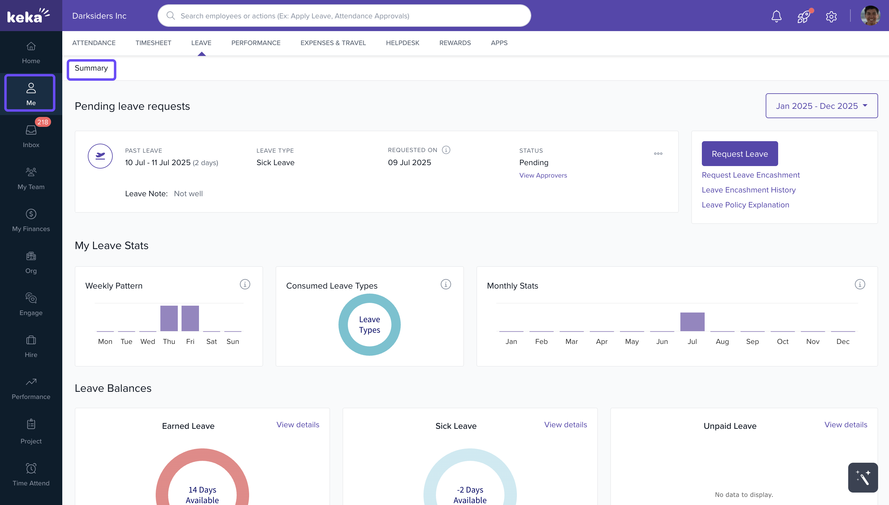 How to check the Leave history for individual Employees? – KekaHR Help ...